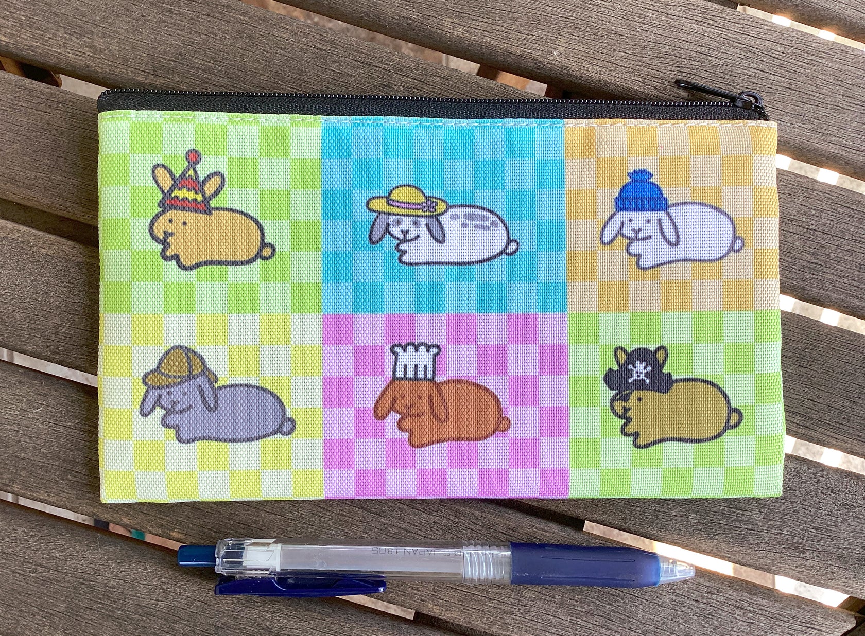 Bunnies with Hats Pencil Case – Fubini Crafts