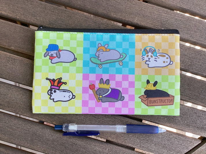 Bunnies with Hats Pencil Case – Fubini Crafts
