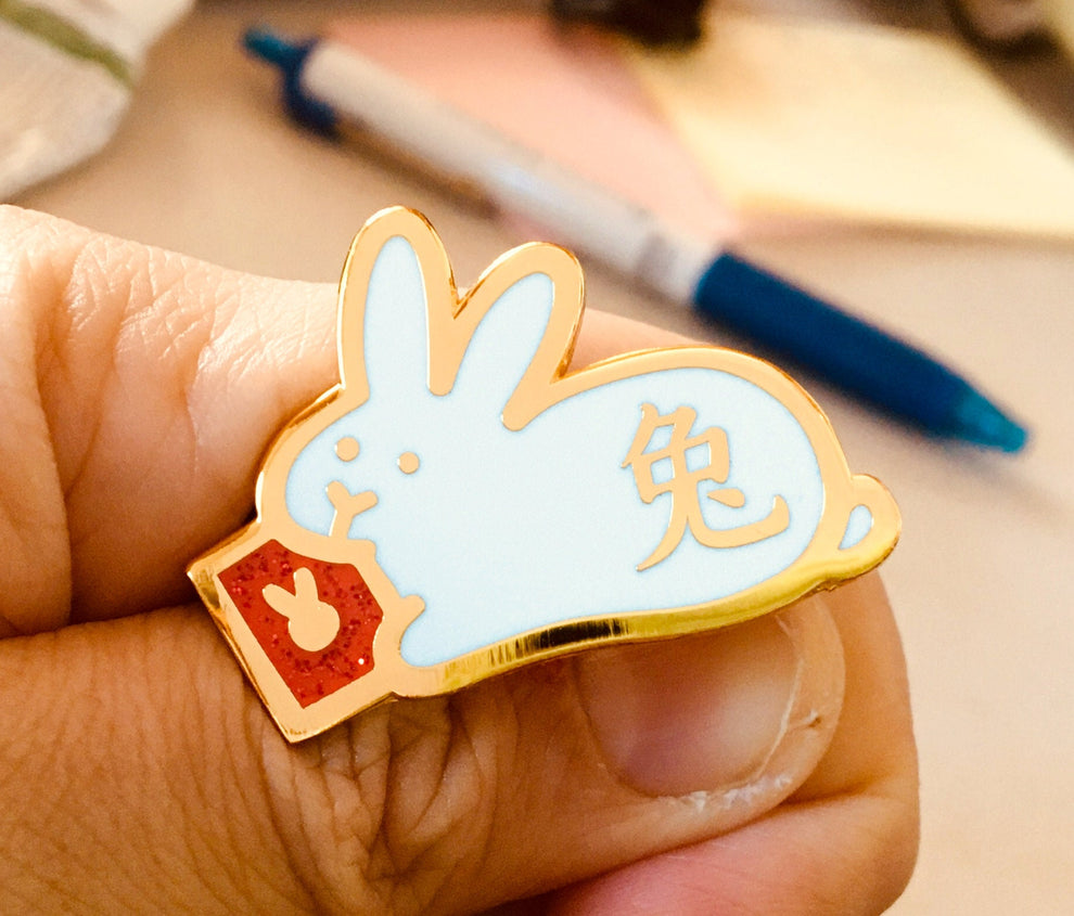 Year of the Rabbit Pin – Fubini Crafts